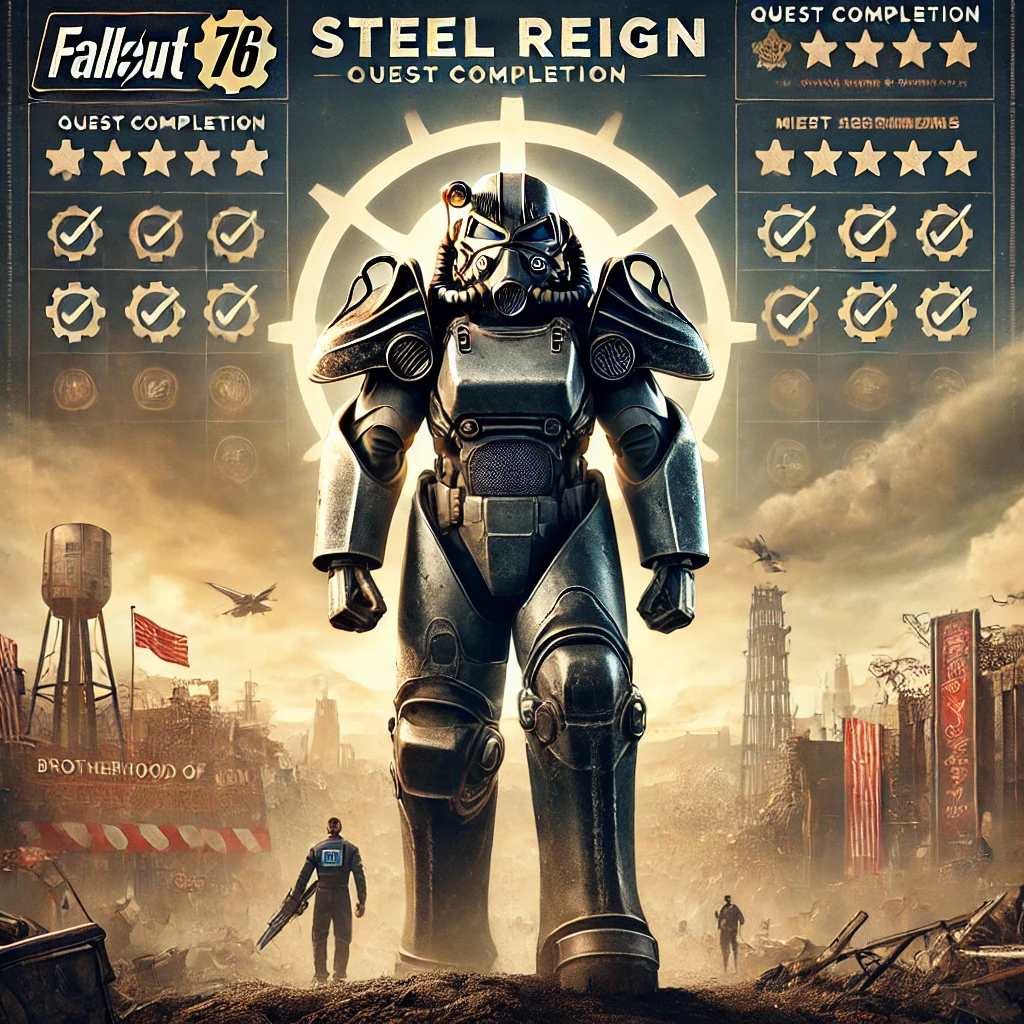 Fallout 76 Steel Reign Quests Completion | Fast Completion